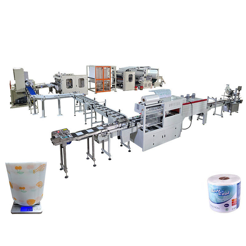 Fully Automatic 2-Color Printing Maxi Roll Kitchen Towel Machine