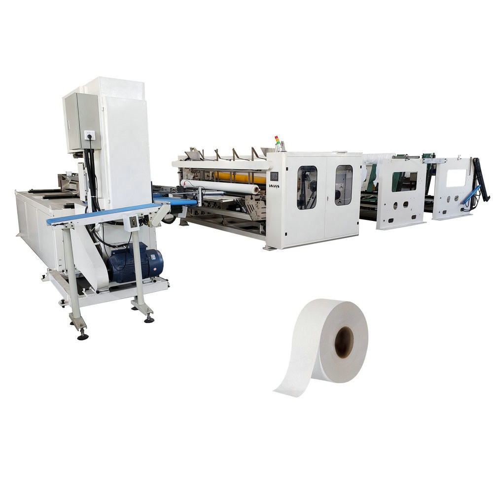 Automatic Maxi Toilet Paper Roll Production Line With Heat Shrink ...